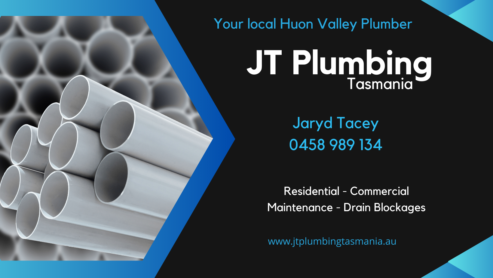Experienced Plumbing Services | Huon Valley & Surrounding Areas | JT ...